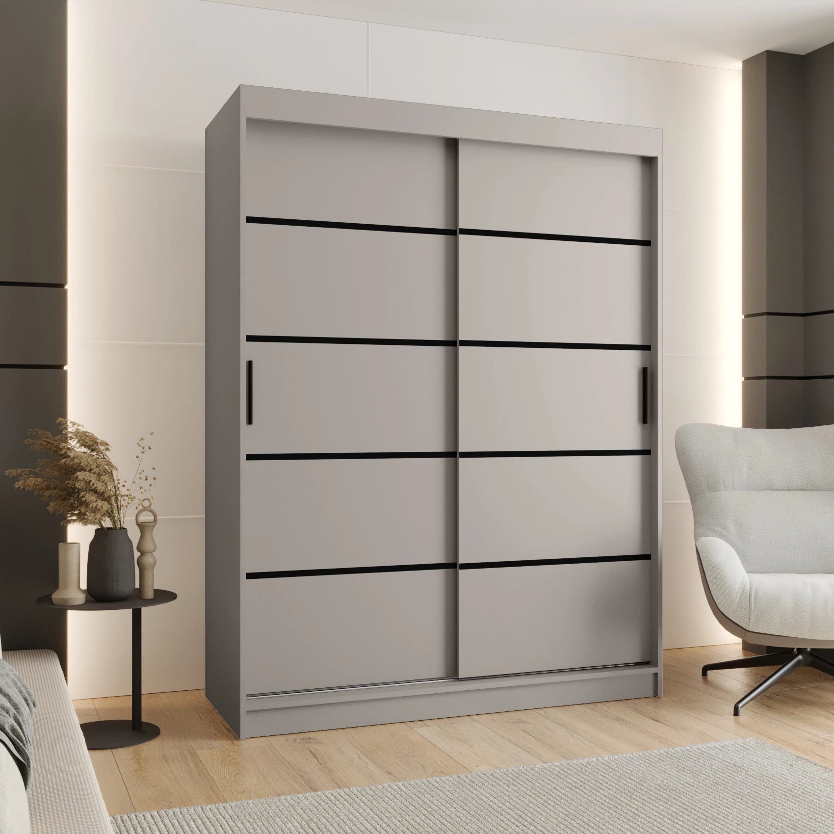 Rubino V1 Sliding Door Wardrobe 150cm – Arthauss Furniture