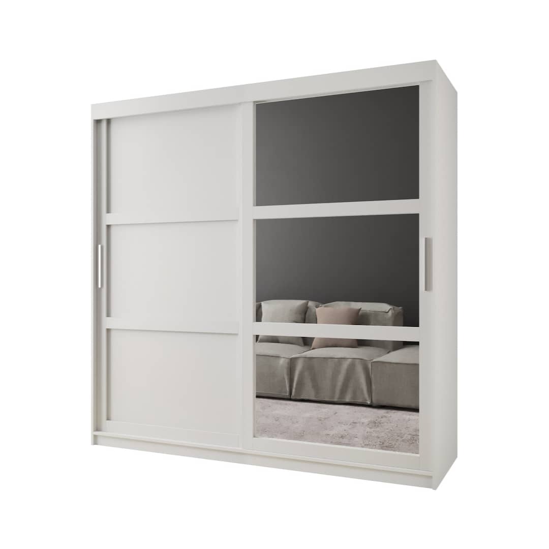 Arendal III Sliding Door Wardrobe 200cm – Arthauss Furniture