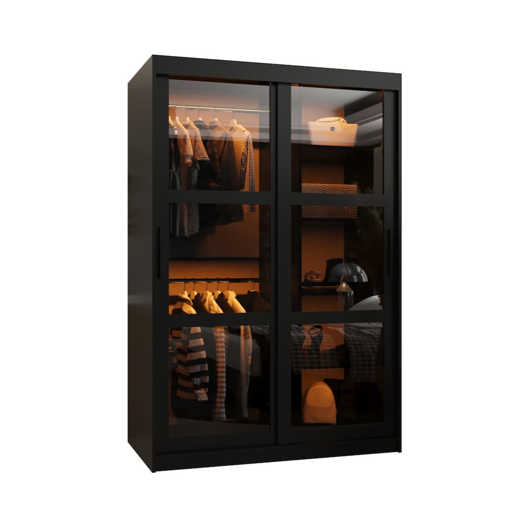 Parma Sliding Door Wardrobe 120cm – Arthauss Furniture