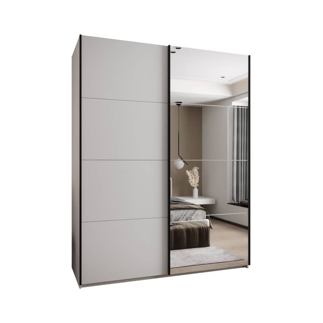 Trosa III Sliding Door Wardrobe 190cm – Arthauss Furniture