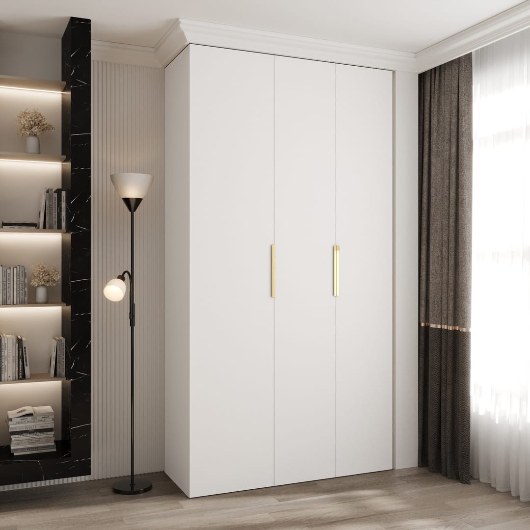 Como IV Hinged Door Wardrobe 130cm – Arthauss Furniture