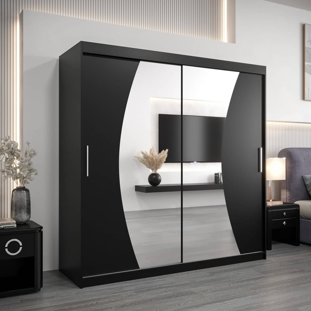 Wave Sliding Door Wardrobe 200cm – Arthauss Furniture
