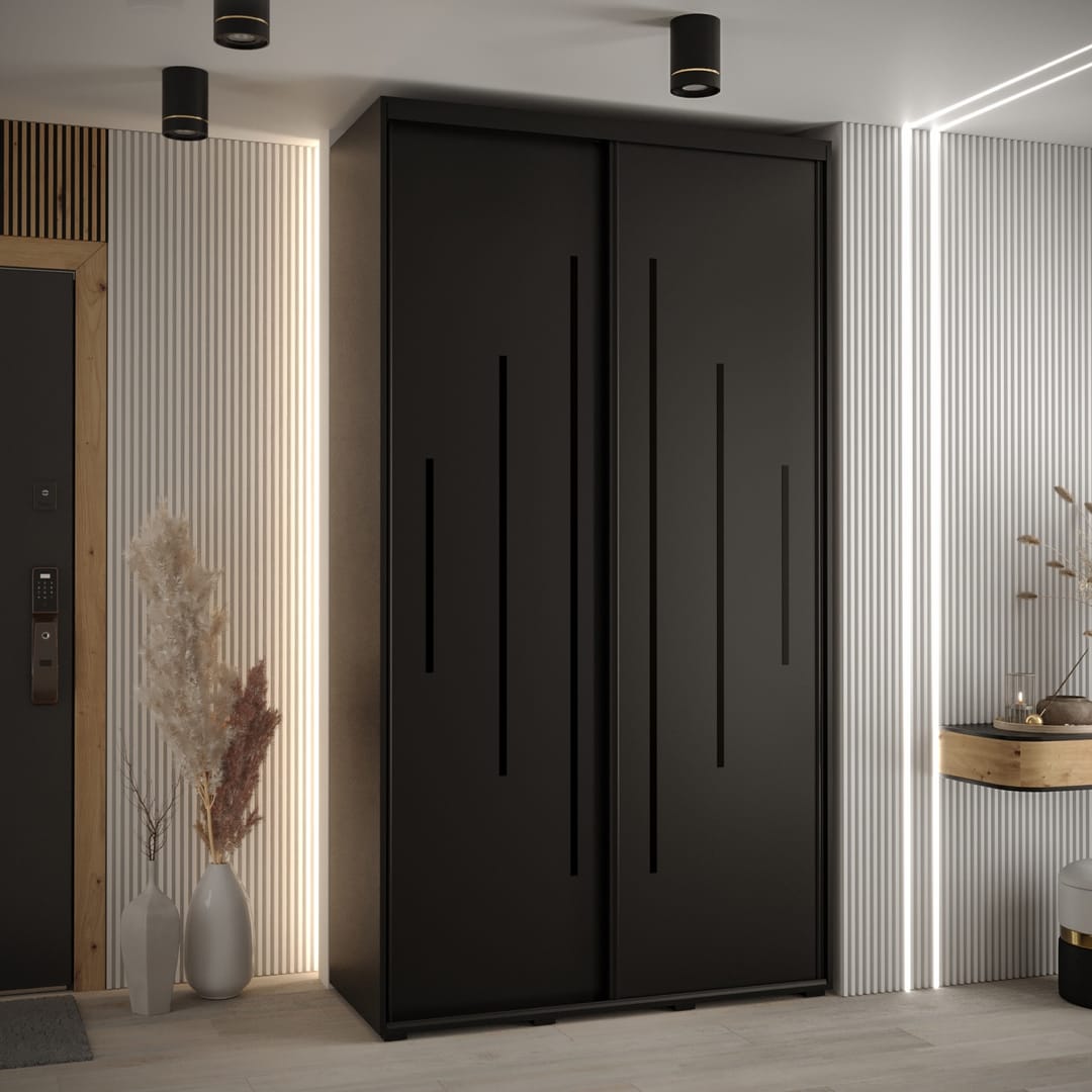 Cannes XII Sliding Door Wardrobe 130cm – Arthauss Furniture