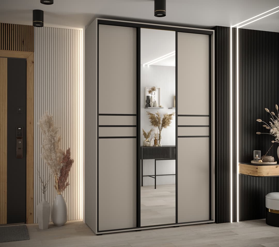 Dakota XI Sliding Door Wardrobe 160cm Arthauss Furniture