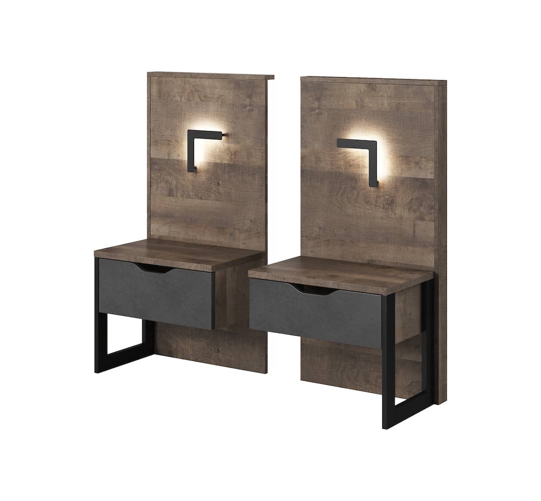 Arden Bedside Tables 52cm [Set Of Two] – Arthauss Furniture